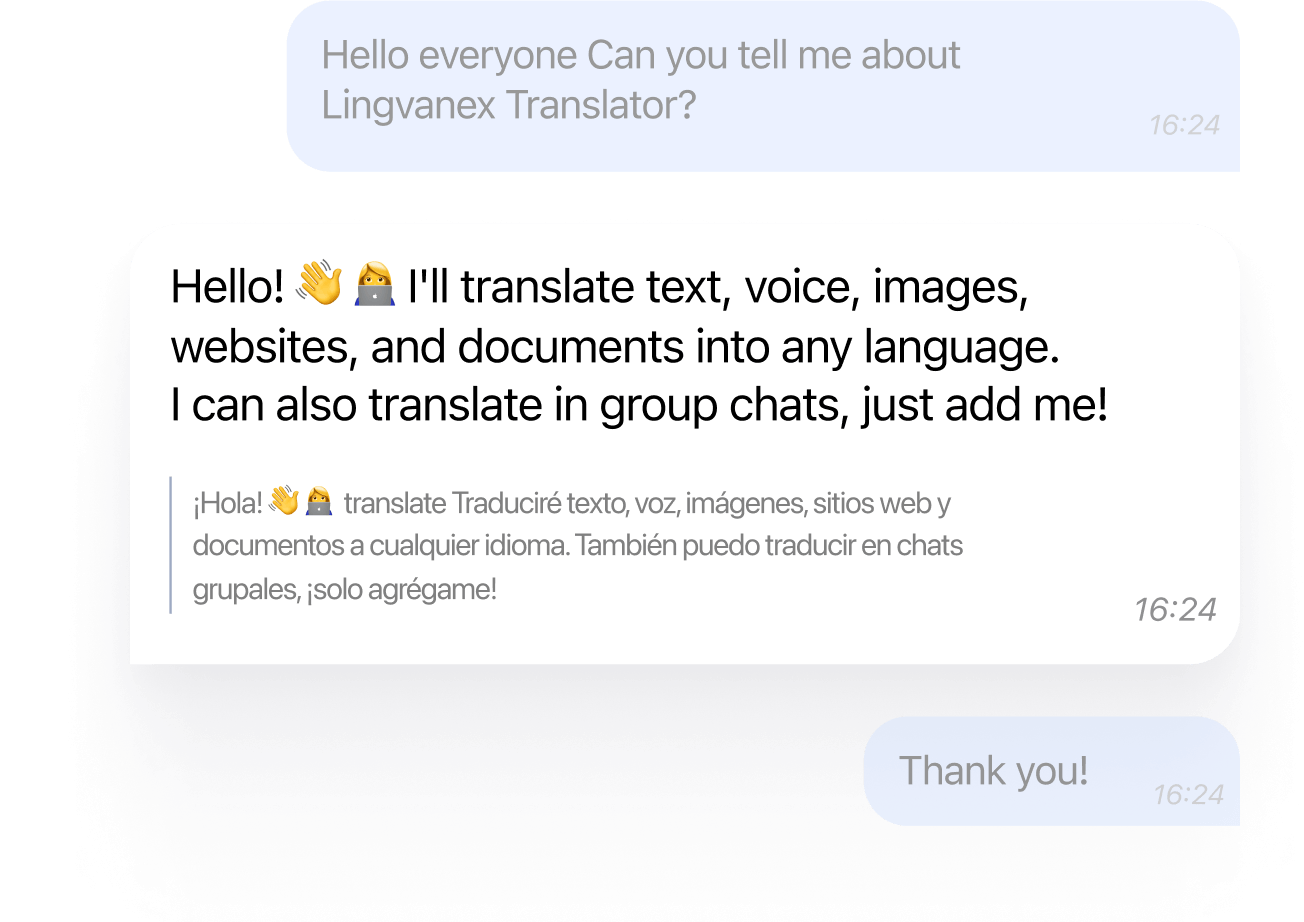Lingvanex | Products for quick and accurate translation